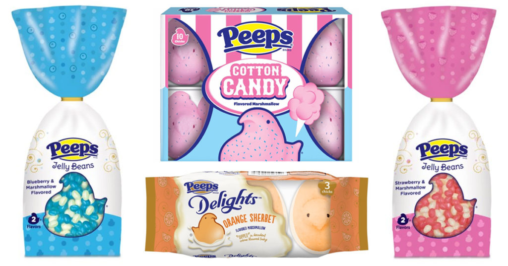 PEEPS’ new flavors include cotton candy, orange sherbet, and root beer
