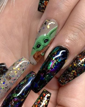The Force is strong with these spectacular Star Wars nail art designs ...
