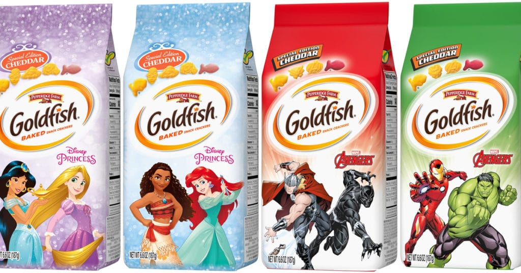 Goldfish unveils cracker packs inspired by Disney Princesses and Marvel ...