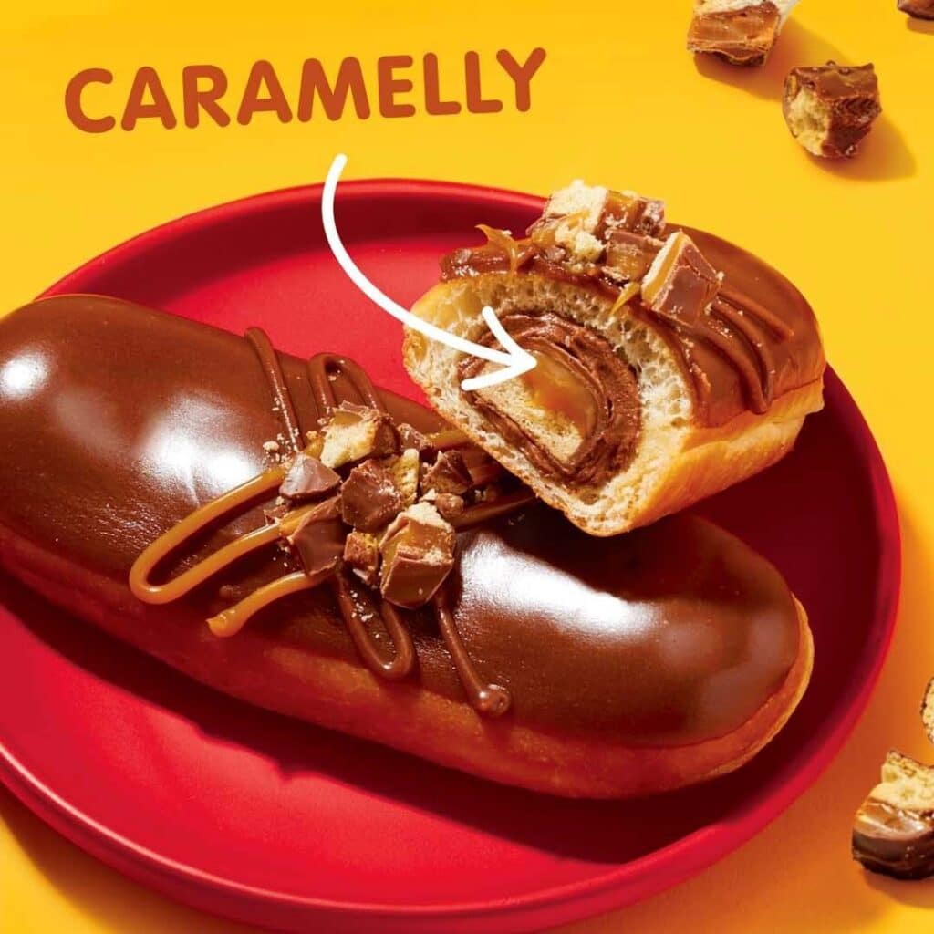 Krispy Kreme teams up with Twix for three caramelly doughnuts