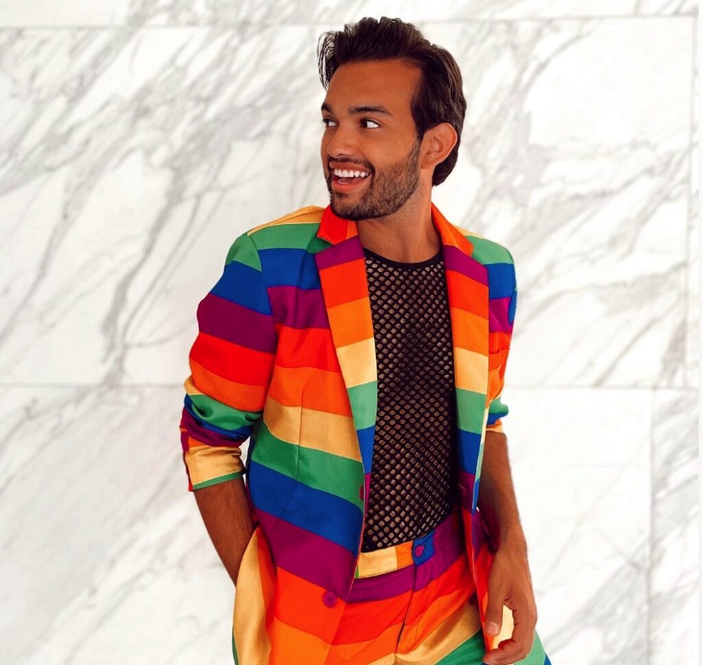 This Rainbow suit is the perfect Pride Month outfit