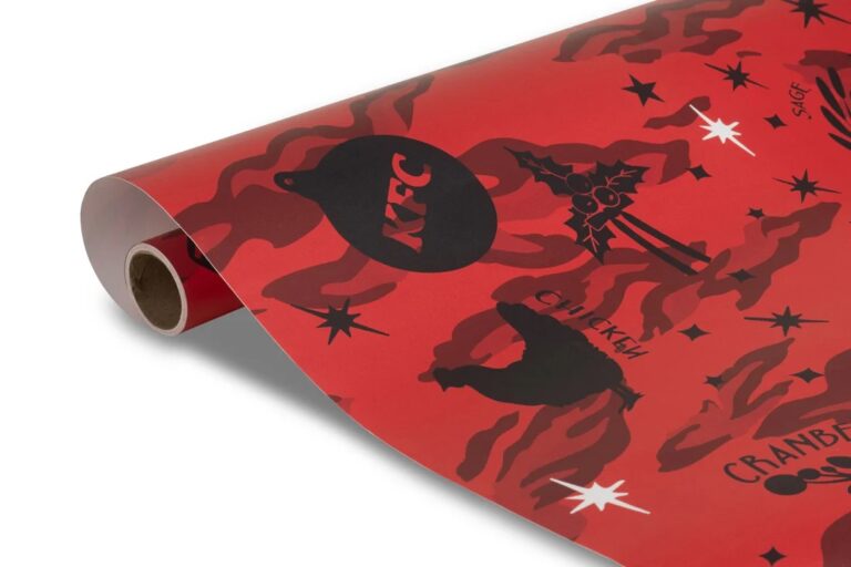 KFC Unveils Lickable Wrapping Paper That Tastes Like Chicken